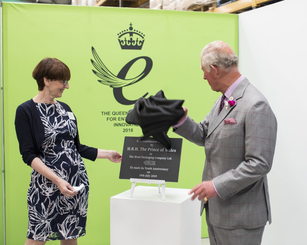 Prince of Wales pays visit to Woolcool on tenth birthday - BBIA